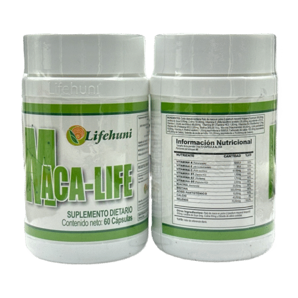 Maca Life – Lifehuni (60 Cápsulas) - Punto Naturista